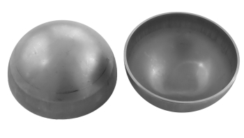 Edelstahl-Halbkugel mit Durchmesser 100 mm, roh, V2A